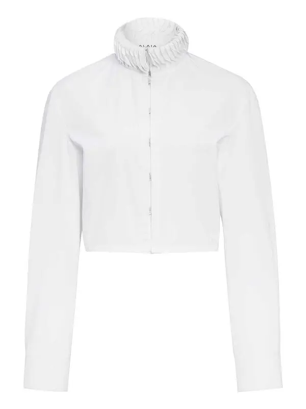 Alaïa Trimmed Shirt - Blanc