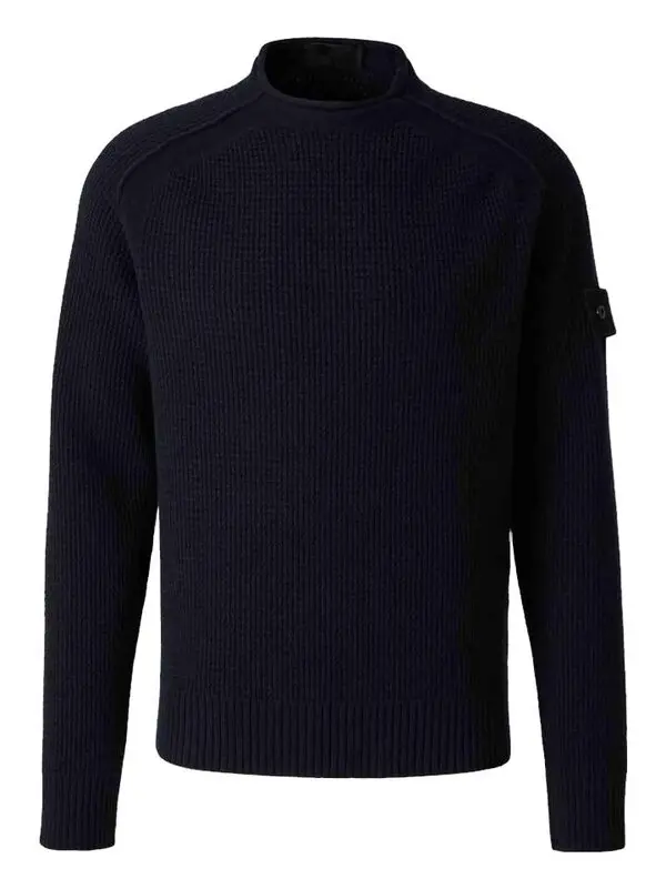 Stone Island Round Neck Jersey - Navy Blue