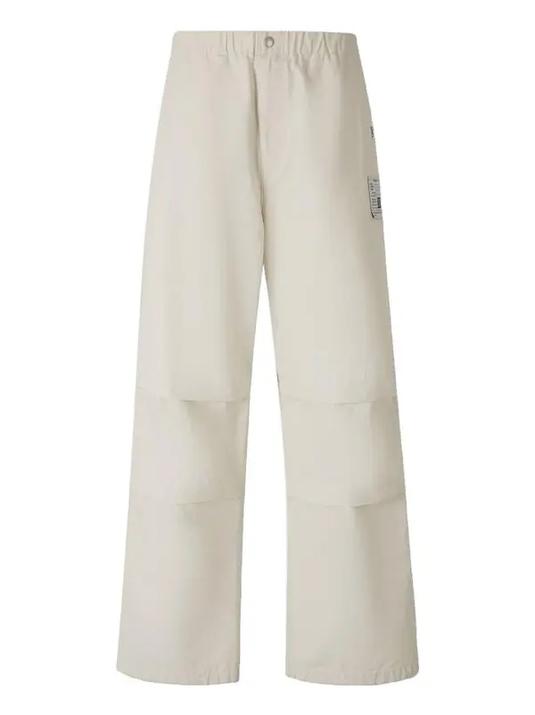 Mihara Yasuhiro Loose Fit Parachute Pants - White
