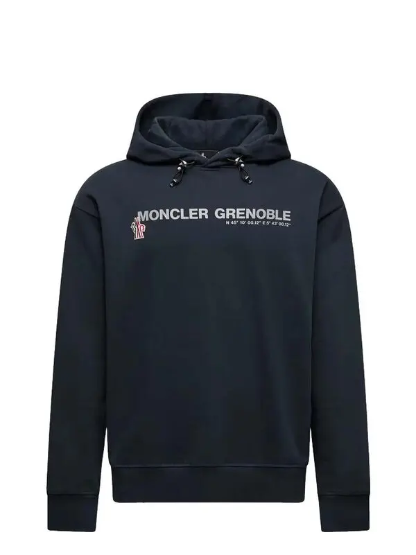 Moncler Logo Hoodie - Black