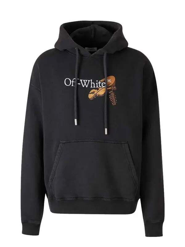 Off-White Hooded Sweatshirt - Black