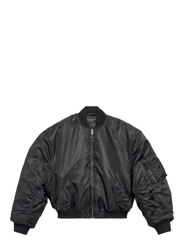 Balenciaga Standard Bomber Jacket - Black