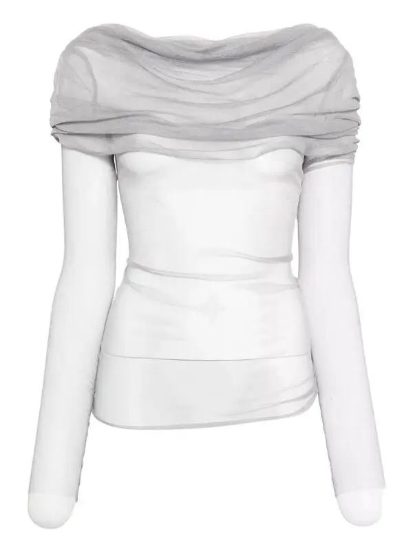 Christopher Esber Veiled Top - Grey