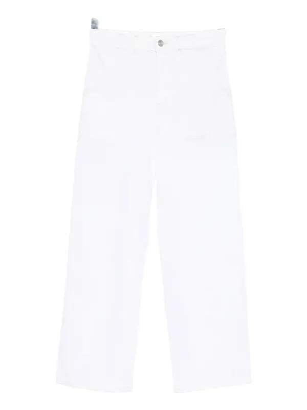 FRAME The Modern Pocket Wide-leg Jeans - White