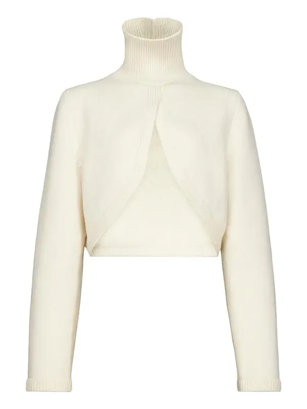 Alaïa Cut-out Sweater - Blanc Naturel