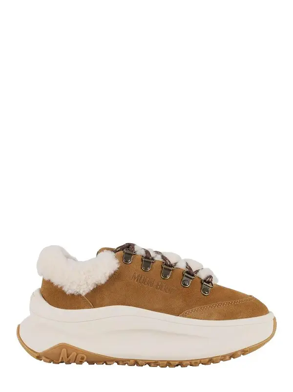 Moon Boot Lace Up Sneakers - Brown