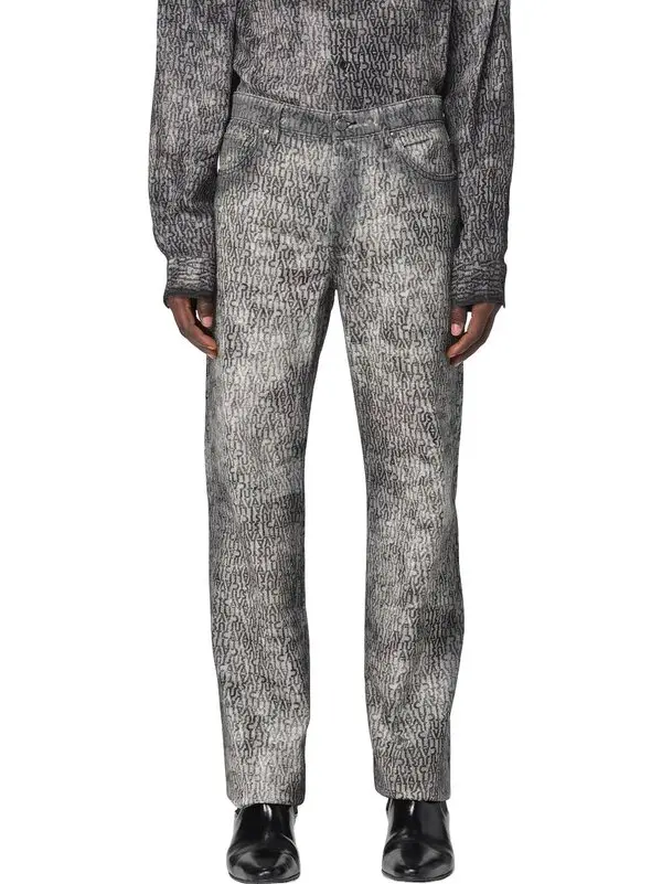 Just Cavalli All-over Logo Print Jeans - Multicolor