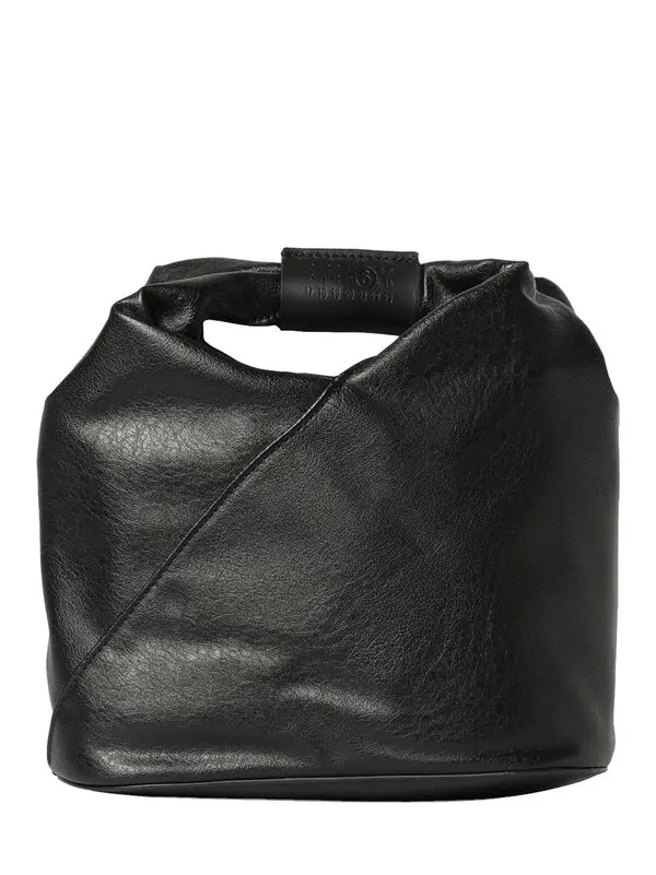 MAISON MARGIELA Japanese Calf Leather Bucket Bag - Black