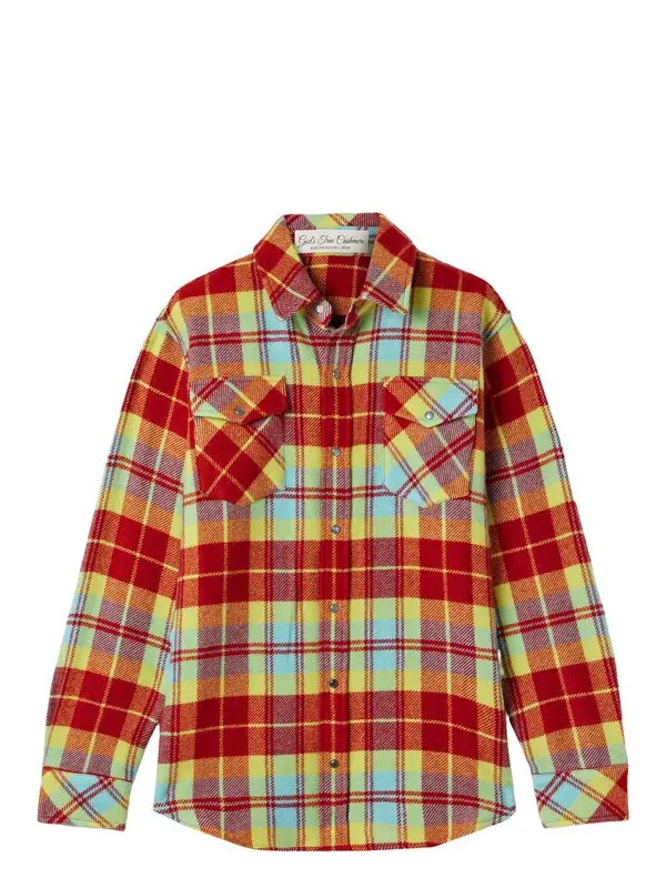 GOD’S TRUE CASHMERE Checked Cashmere Shirt - Multi