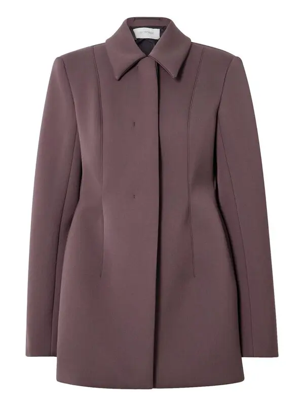 Sportmax Paneled Twill Jacket - Brown