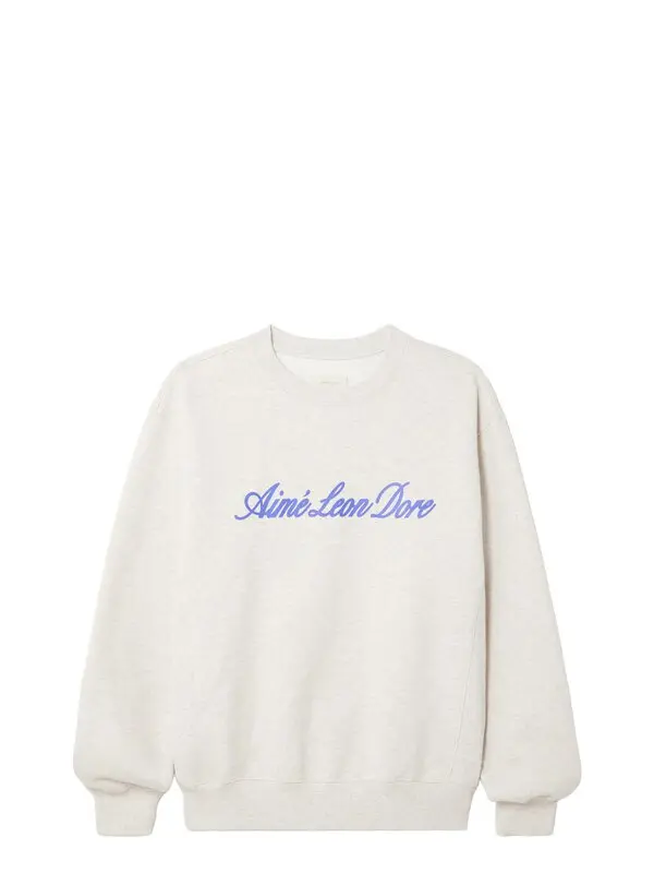 Aimé Leon Dore Logo-print Sweatshirt - Neutrals