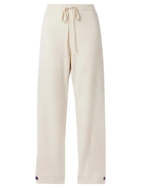 GOD’S TRUE CASHMERE Cashmere Track Pants - Ivory