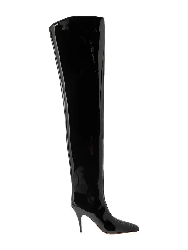 Stella McCartney Glossed Over-the-knee Boots - Black