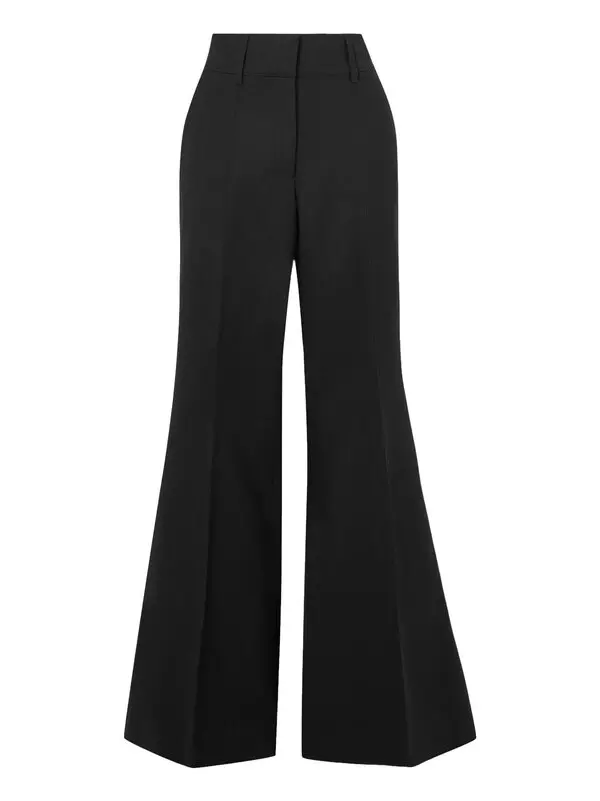 Gabriela Hearst Rhein Wool Flared Pants - Black
