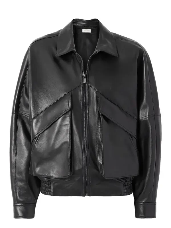 Magda Butrym - Leather Zip-Up Jacket