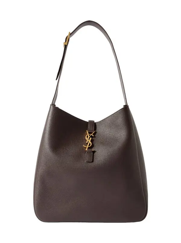 Saint Laurent Le 5 À 7 Large Leather Shoulder Bag - Brown