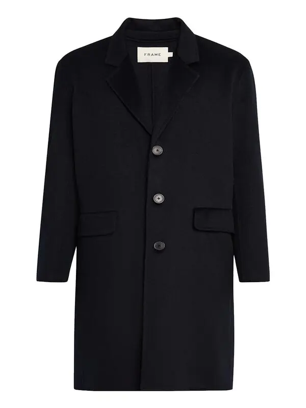 FRAME Double-face Wool Overcoat - Dark Navy
