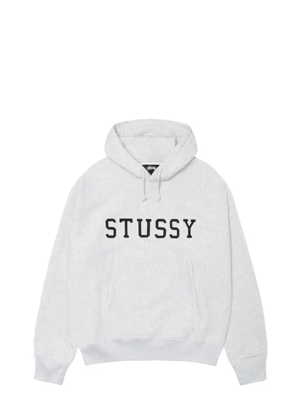 StÜssy Felt Applique Hoodie - Grey