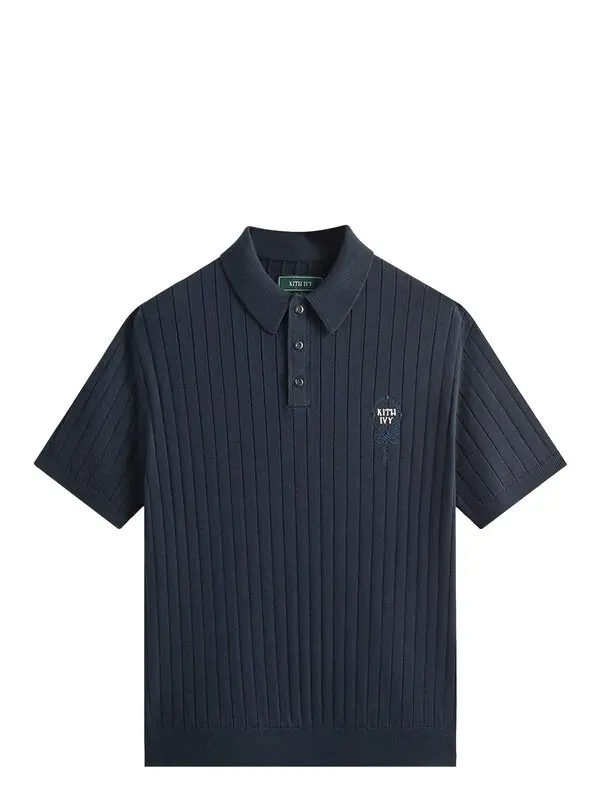 Kith Ivy Knit Tilden Polo - Black