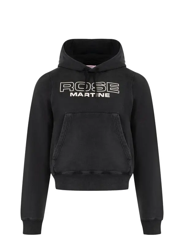 Martine Rose Shrunken Hoodie - Black