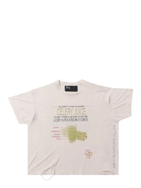 PALY HOLLYWOOD Celery Cleanse Tee - White