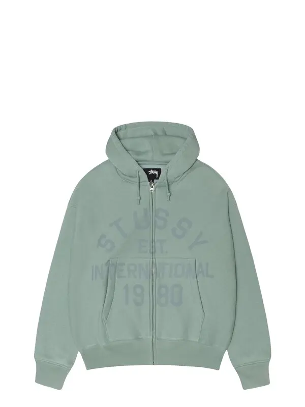 StÜssy Established Zip Hoodie - Grey