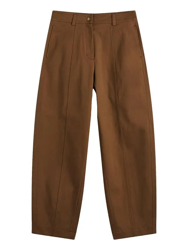 Moncler High Waisted Trousers - Brown