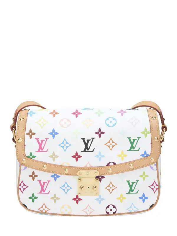 LOUIS VUITTON Takashi Murakami Monogram Multicolore Sologne - White