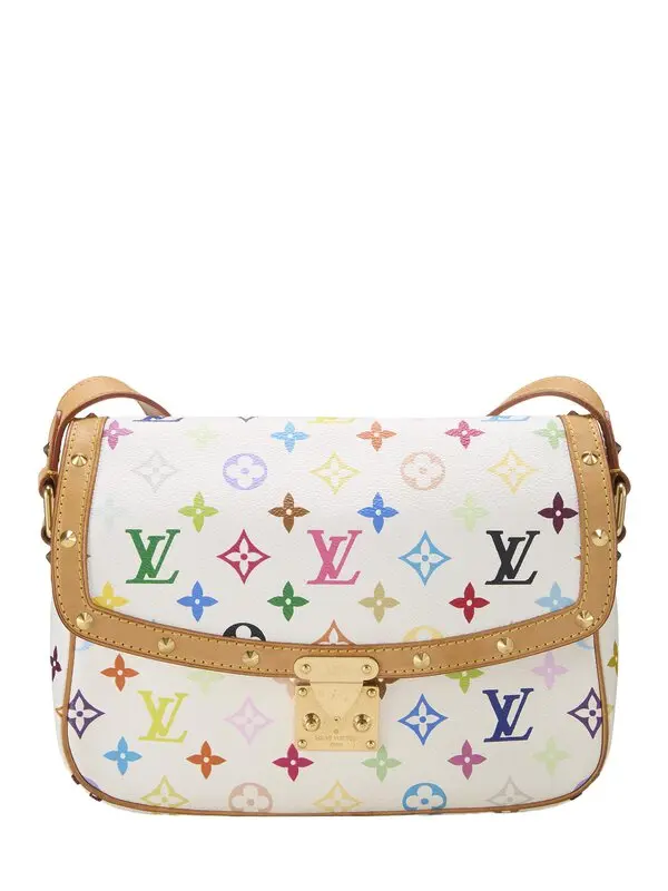 LOUIS VUITTON Takashi Murakami Monogram Multicolore Sologne - White