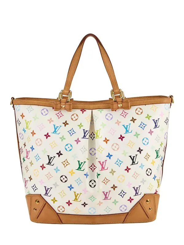 LOUIS VUITTON Takashi Murakami Monogram Multicolore Sharleen - White
