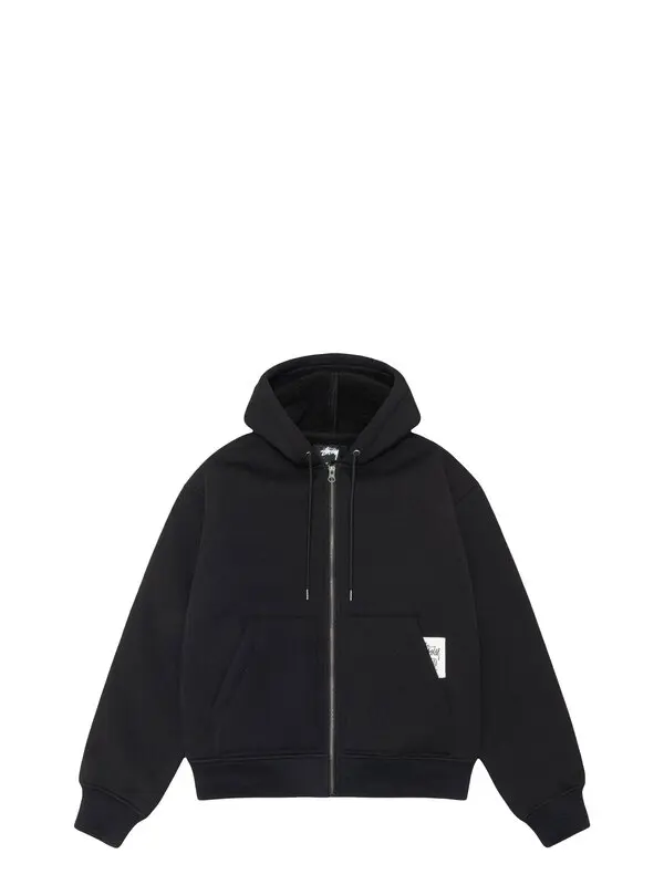 StÜssy Bonded Sherpa Hoodie - Black
