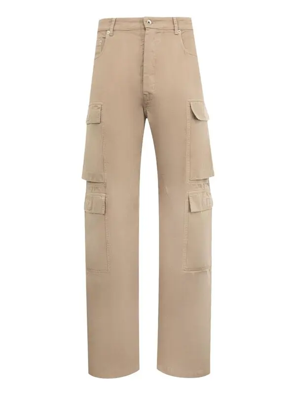 Rick Owens Double Cargo Jeans - Cream
