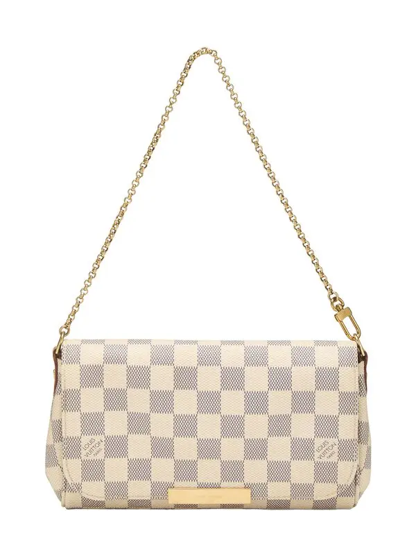 LOUIS VUITTON Damier Azur Favorite Bag - White