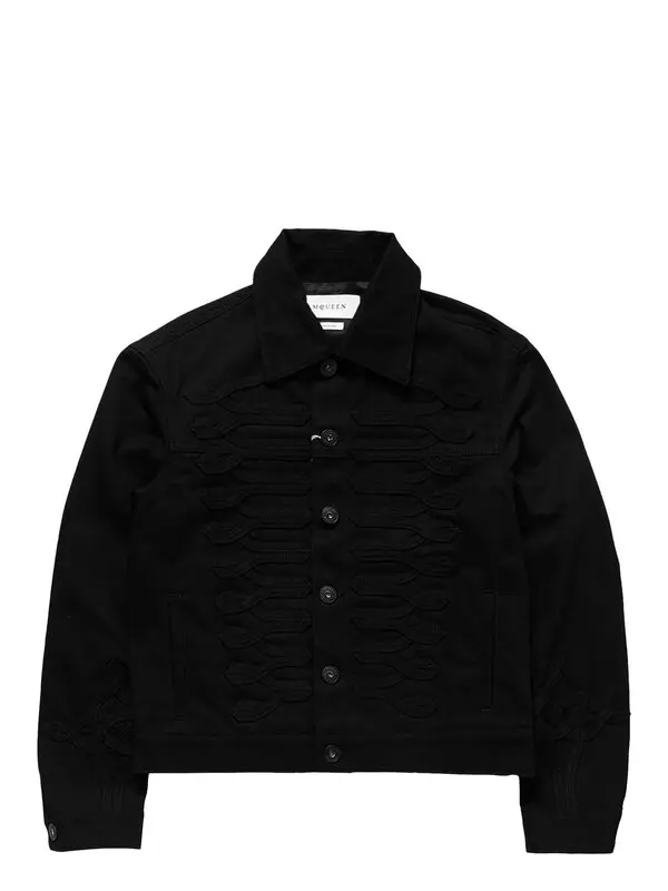 Alexander McQueen Military Denim Jacket - Black