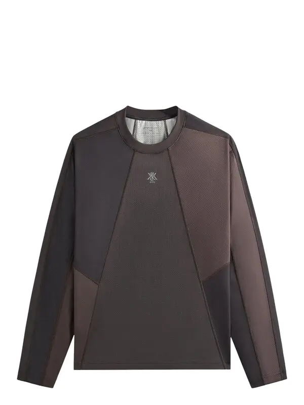 Kith Long-sleeve Panelled Otto Tee - Brown