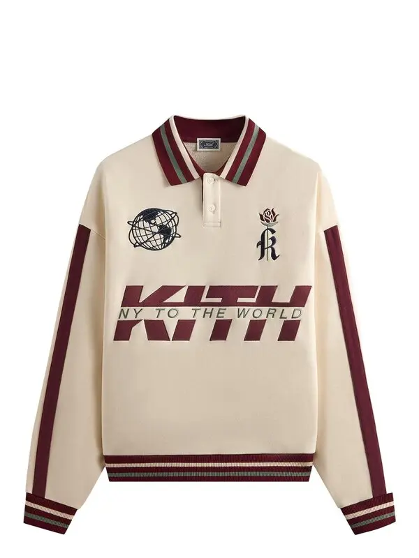 Kith Collegiate Nelson Collared Pullover - Tan