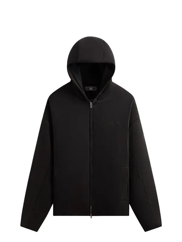 Kith Washed Microsuede Puffed Jaysen Hoodie - Black