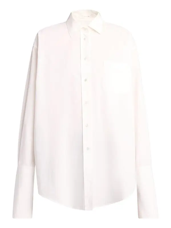 THE ROW Ment Poplin Button-down Shirt - White