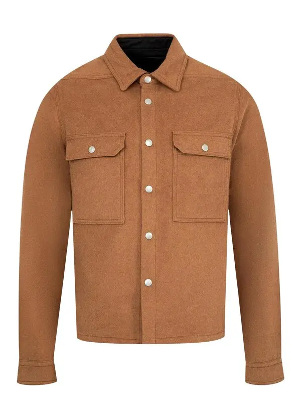 Rick Owens Cropped Outershirt - Copper