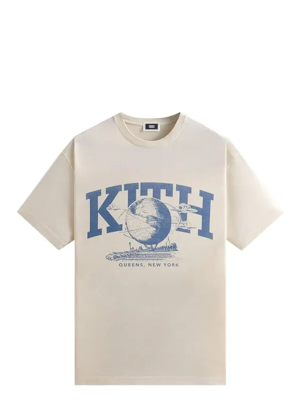Kith Queens Unisphere Vintage Tee - Cream