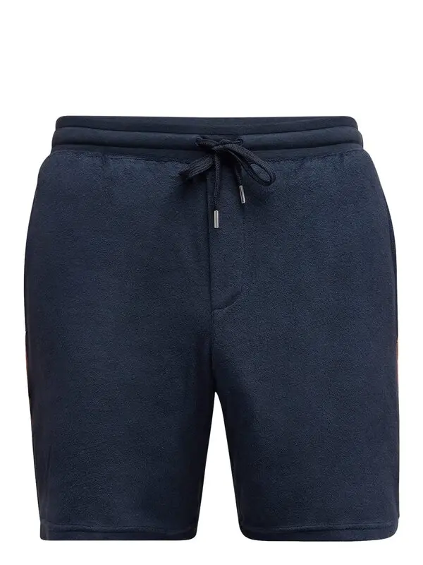Paul Smith Side-stripe Toweling Shorts - Navy