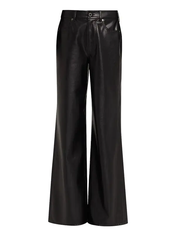 Veronica Beard Kasey Mid-rise Wide-leg Pants - Black