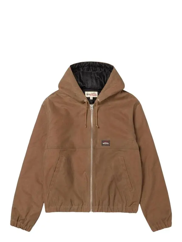StÜssy Waxed Cotton Work Jacket - Tan