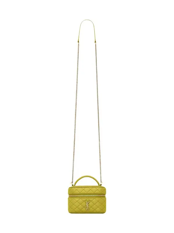 Saint Laurent Gaby Micro Vanity Bag - Green