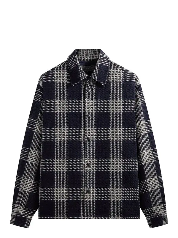 Kith Textured Plaid Deon Shirt - Black