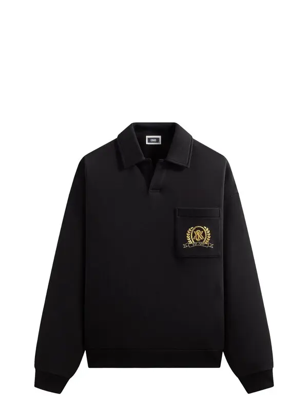 Kith Crest Collared Rugby - Black
