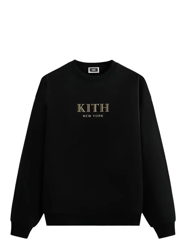 Kith New York Gilded Nelson Crewneck - Black
