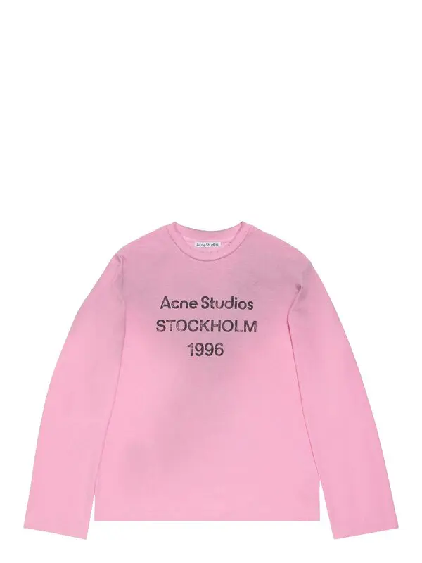 Acne Studios Logo Long-sleeve T-shirt - Pink