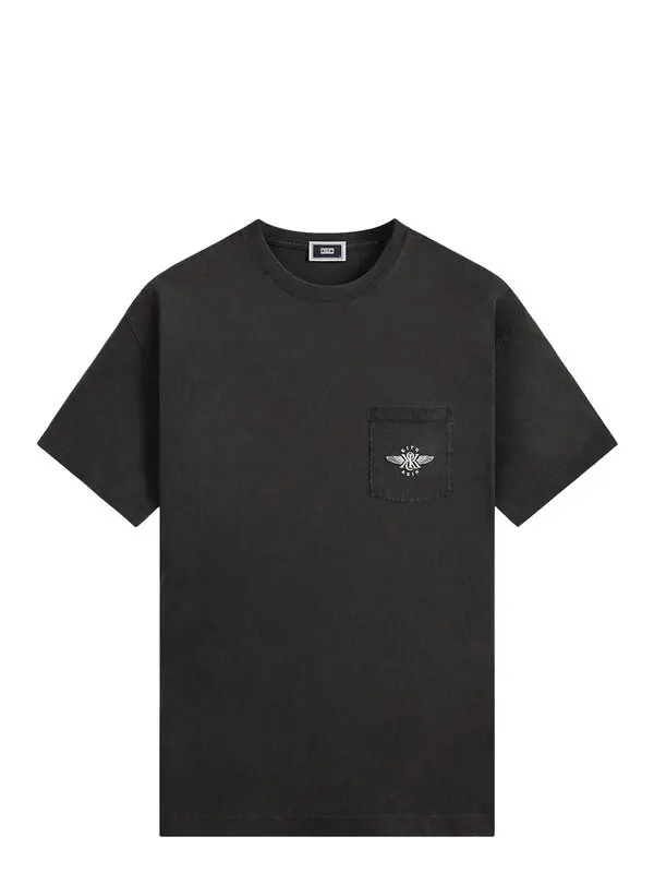 Kith Wing Logo Pocket Vintage Tee - Black