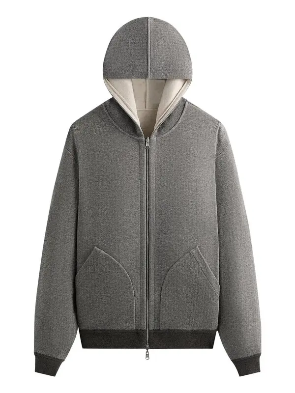 Kith Kin Reversible Williams V Hooded Zip-up - Grey